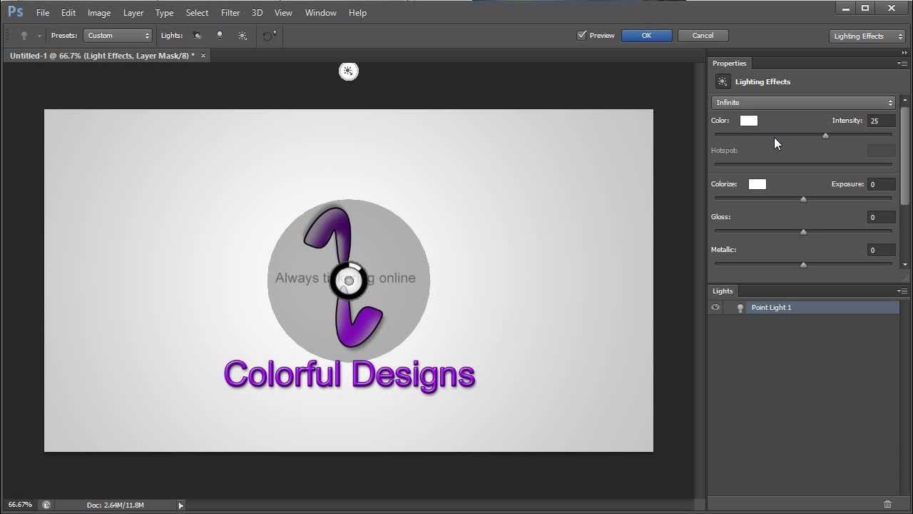 Photoshop Logo Tutorial: Clean Professional Logo Design - YouTube