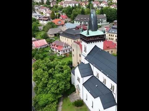 Kostel a radnice Semily #drone #dji
