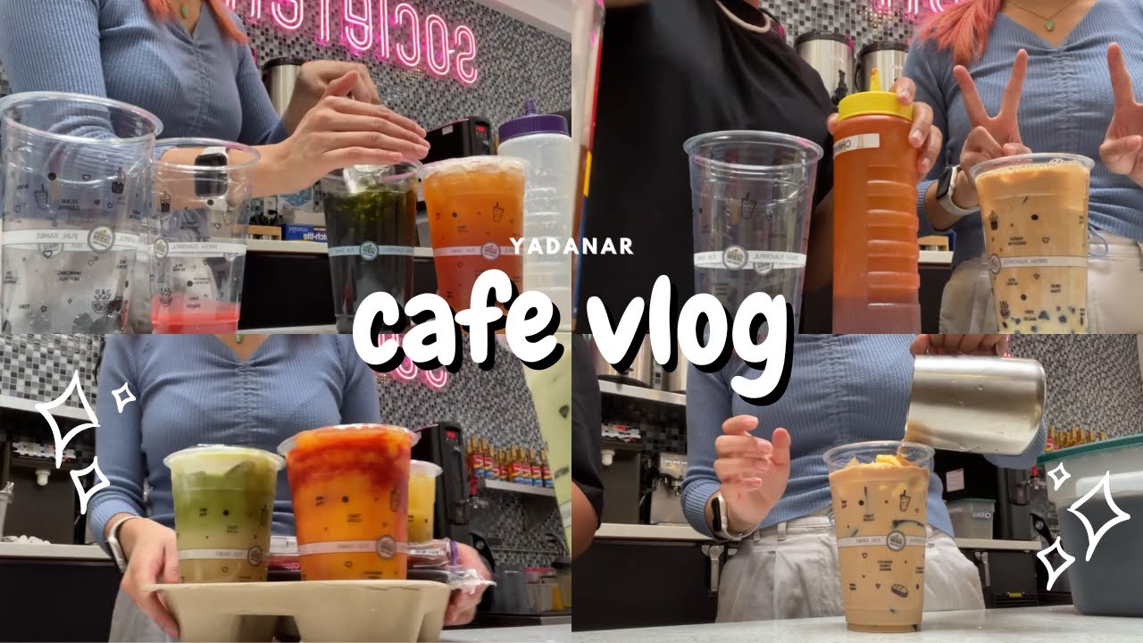 boba shop vlog ️what it's like working at a boba shop! what is green ...