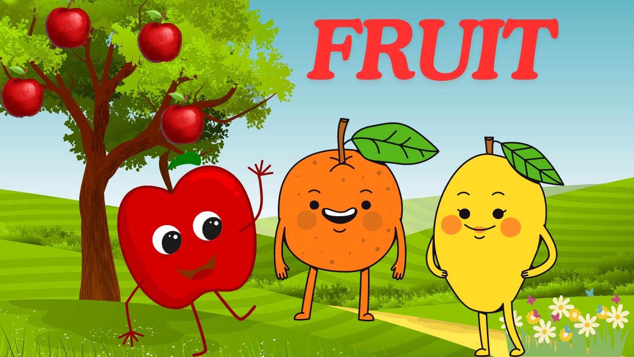"Fruit Name for Kids: Learn and identify Fruits | Educational video ...