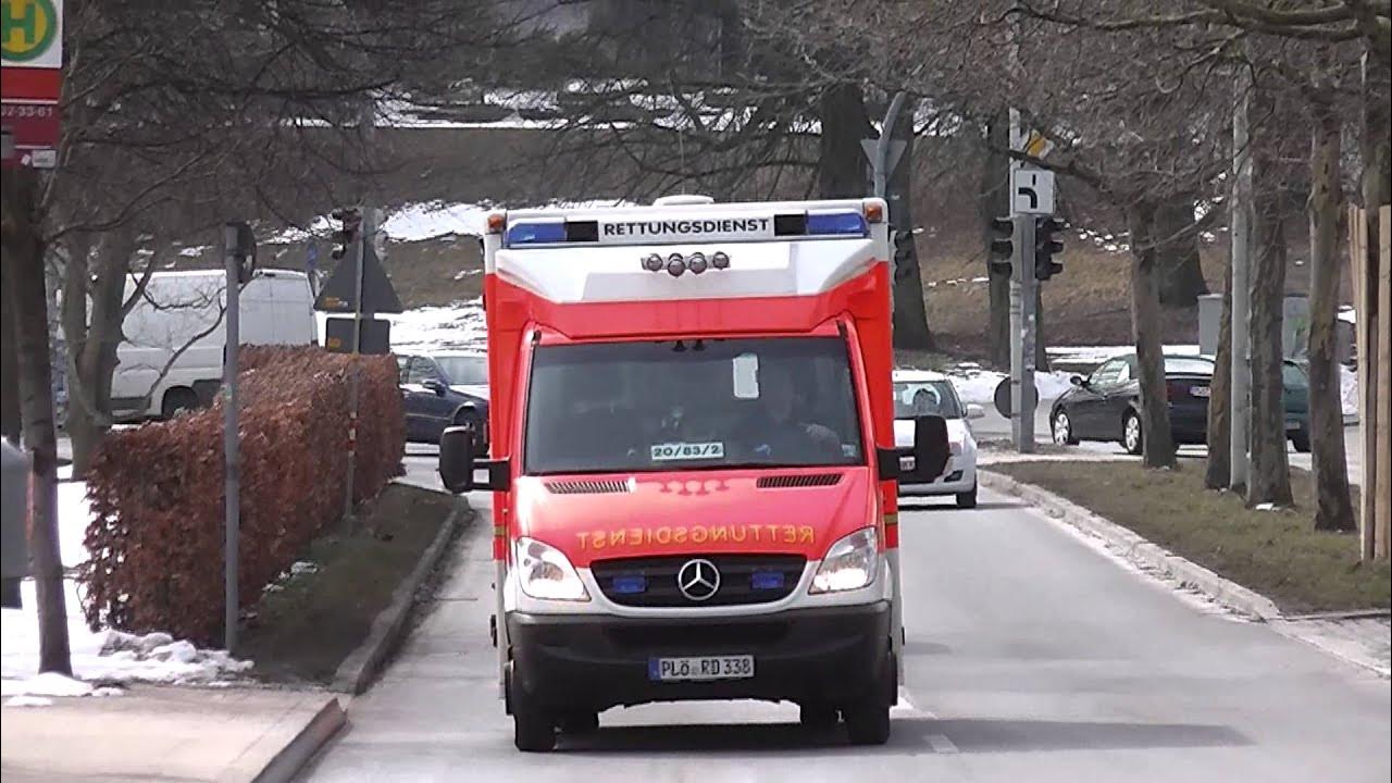 RTW 20/83/02 RD Plön RW Pronsteierhagen + NEF 23/82/01 BF Kiel RW Schönkirchen - YouTube