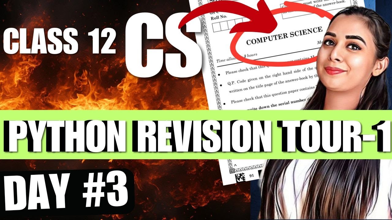 Day 3 Python Revision Tour Part 3 Cbse Class 12 Computer Science083 Class12cs