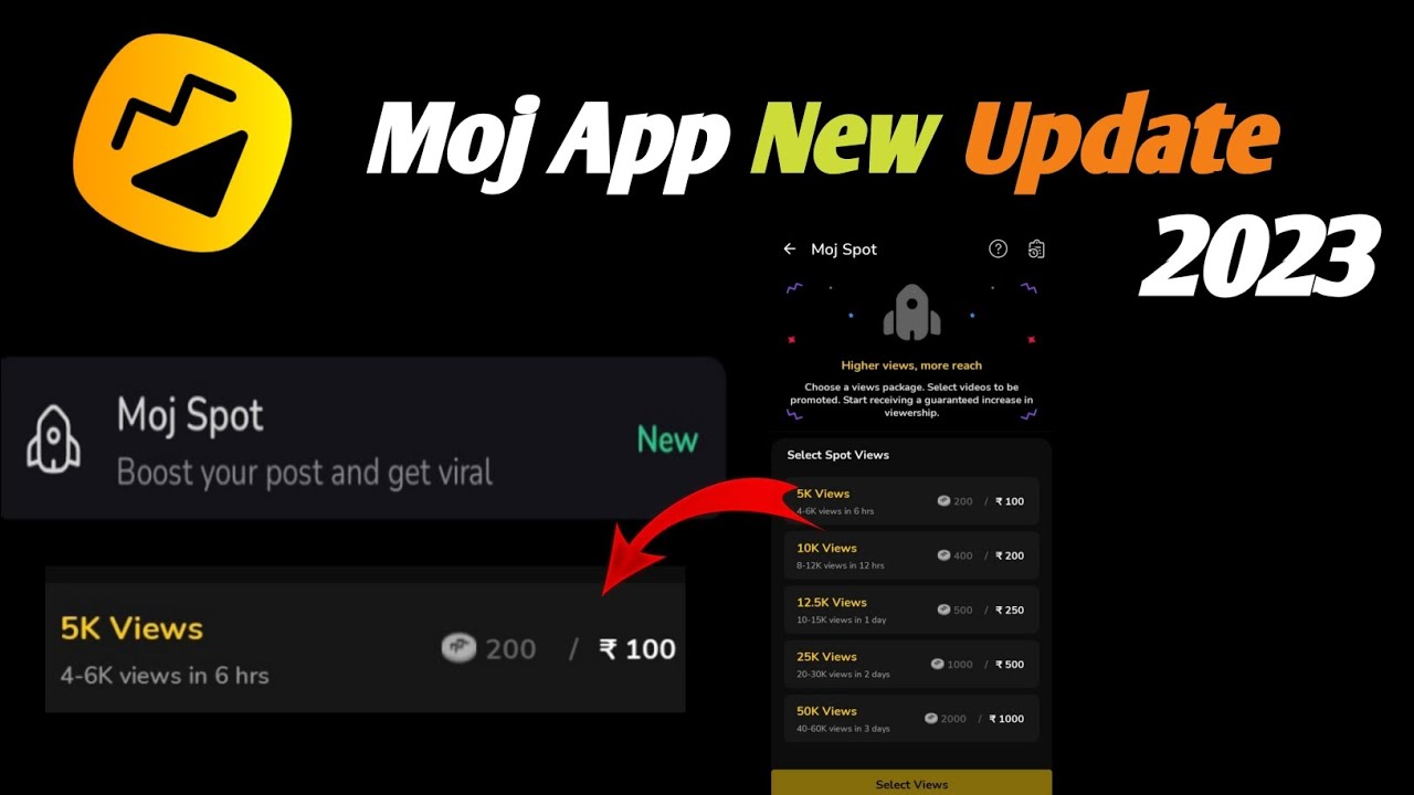 Moj new update 2023 || moj spot || Moj app se paisa kaise kamaye || moj ...