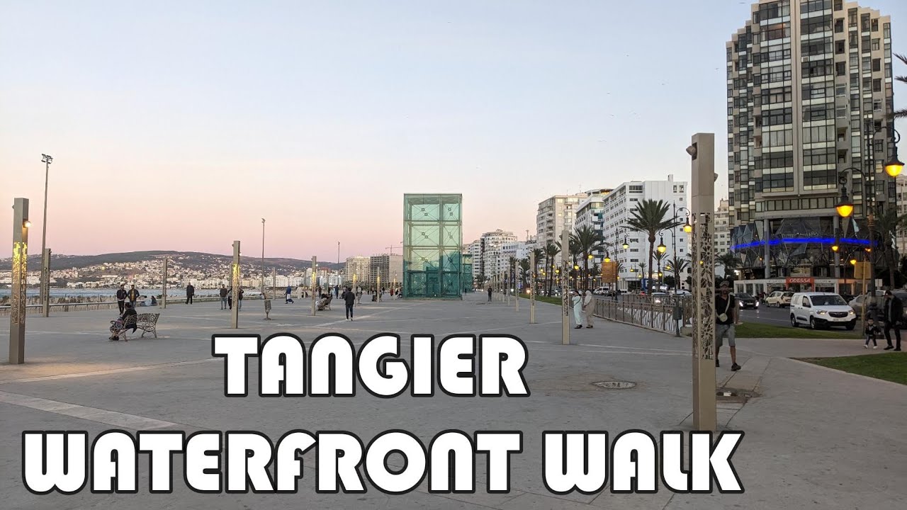 Tangier Beach Walking Tour in Morocco | Tangier Corniche Promenade Walk ...
