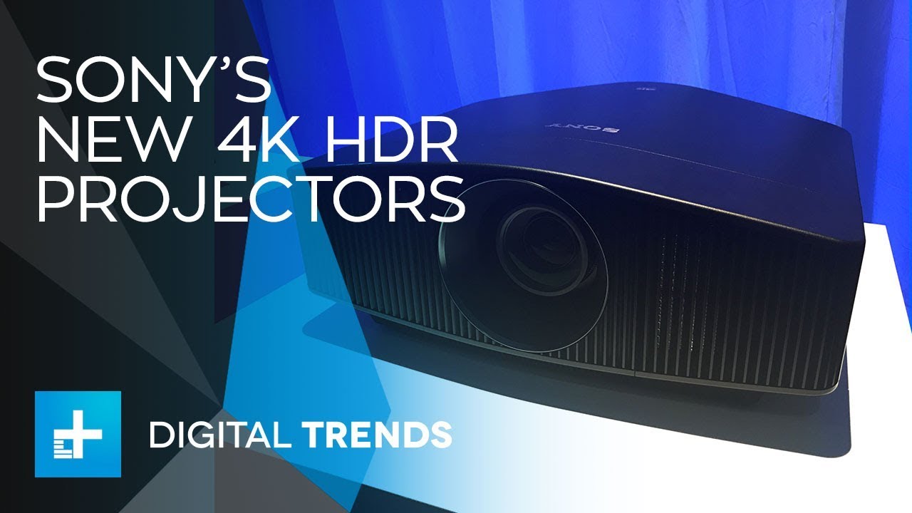 Sony's unveils three Brand-New True 4k Projectors at CEDIA 2017 - YouTube