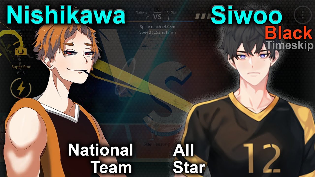 The Spike. Volleyball 3x3. Nishikawa vs Black Siwoo (Timeskip). Battle ...