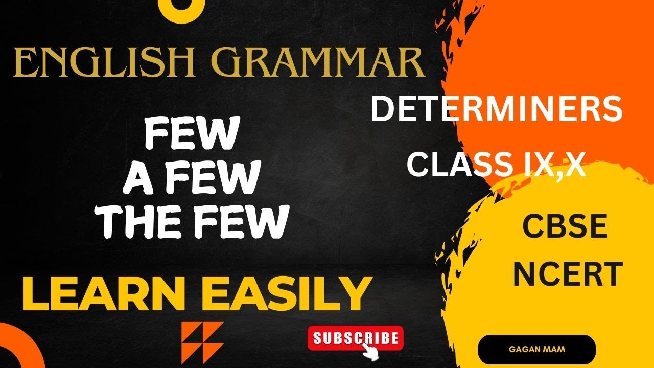 Few, a Few, The Few I English Grammar for SSC CGL, CUET, CTET, BANK PO ...