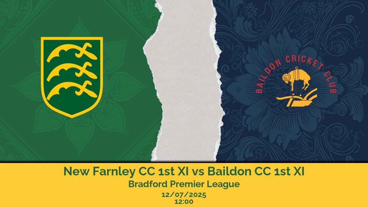 New Farnley CC 1st XI Vs Baildon CC 1st XI - Bradford Premier League ...