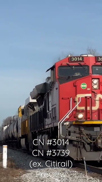 CN 3014 & CN 3979 (ex. Citirail) In Grand Rapids! #canadiannational #3014 #3739 # ...