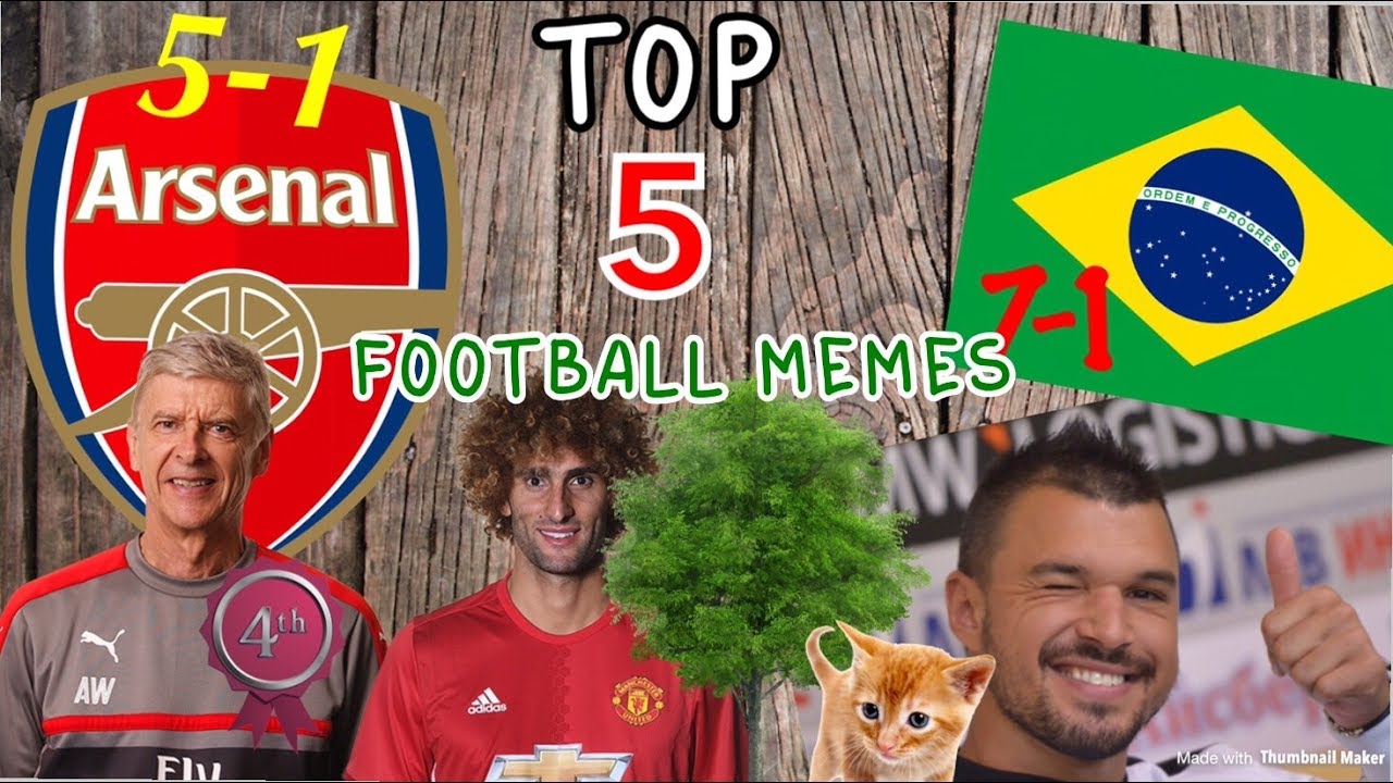 TOP 5 FOOTBALL MEMES - YouTube