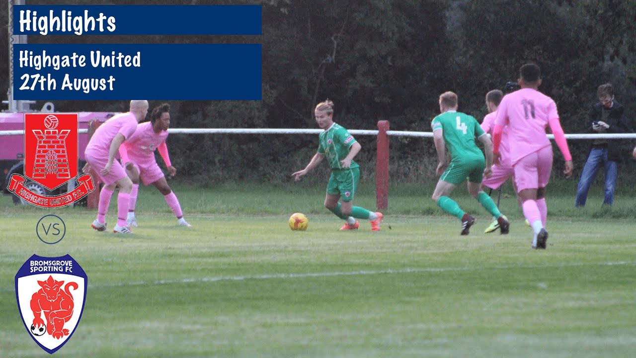 HIGHLIGHTS: Highgate United 2 v 2 Bromsgrove Sporting - YouTube