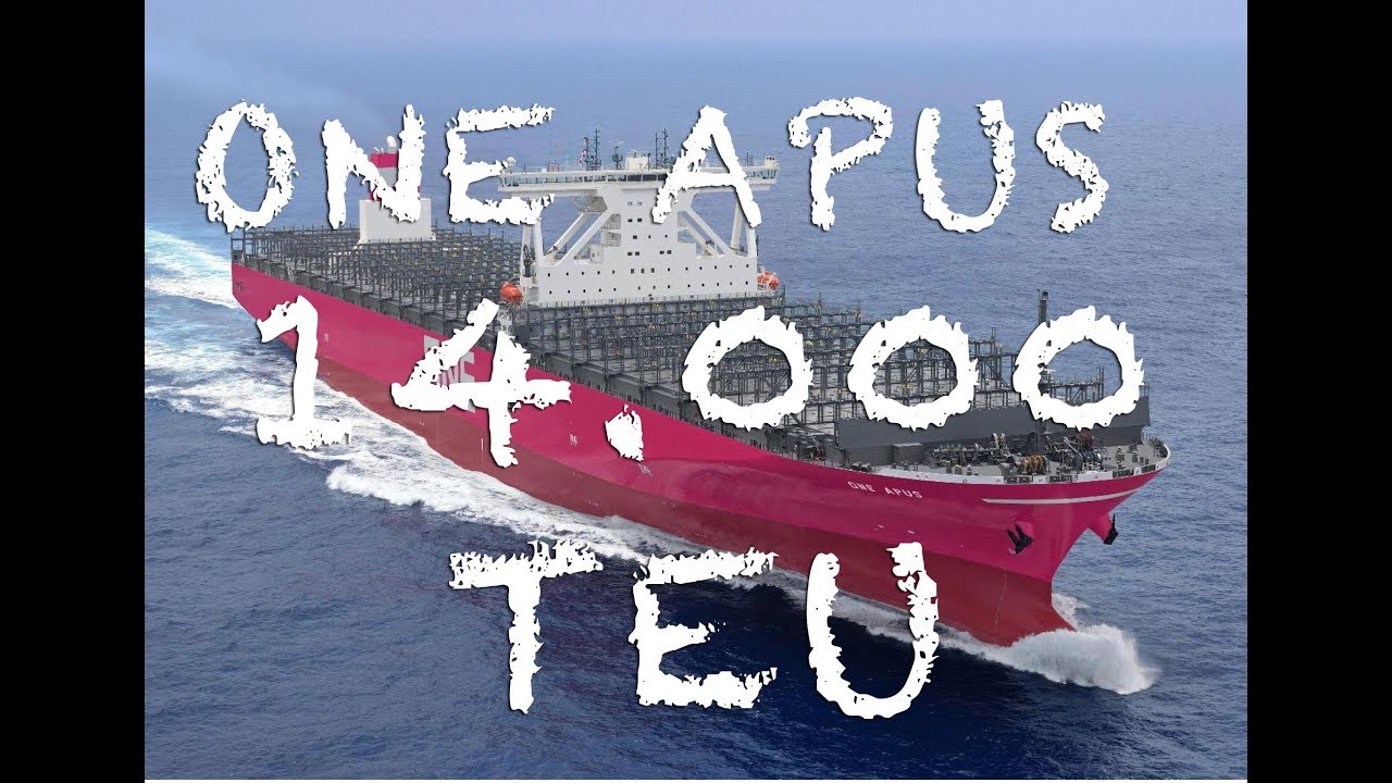 Containership, ONE APUS delivery (2019) - YouTube