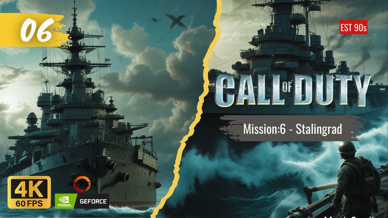 Battleship Tirpitz Call of Duty 1 Gameplay Walkthrough Part 6 [4K UHD ...