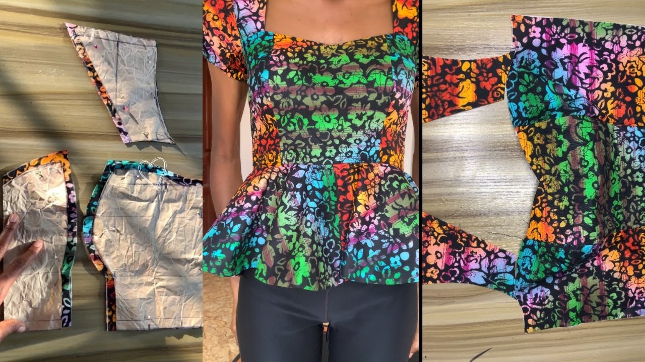 How To Draft Bustier with Queen Anne Neckline/ 720 flare - YouTube