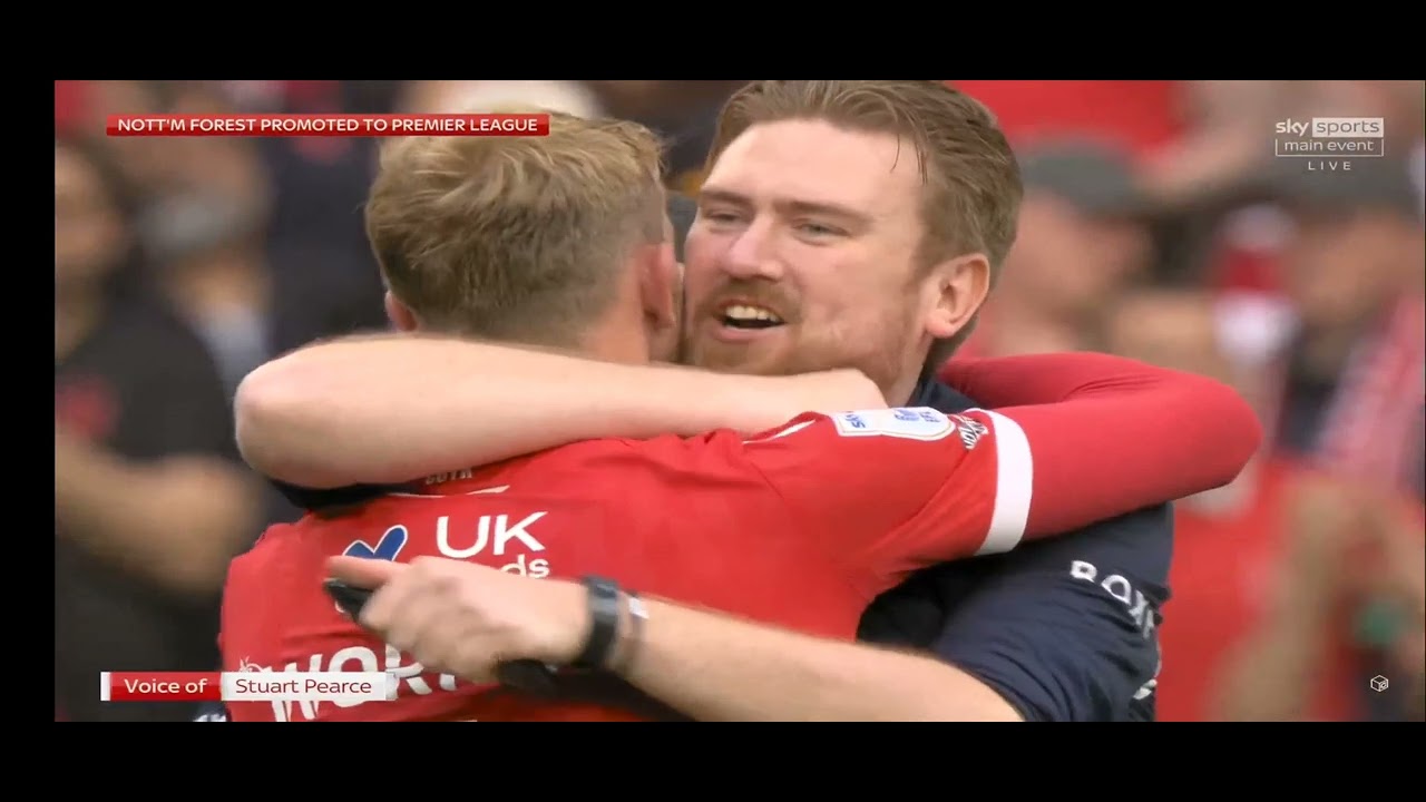 Nottingham Forest FC Play off final Wembley 2022 final whistle and Post ...