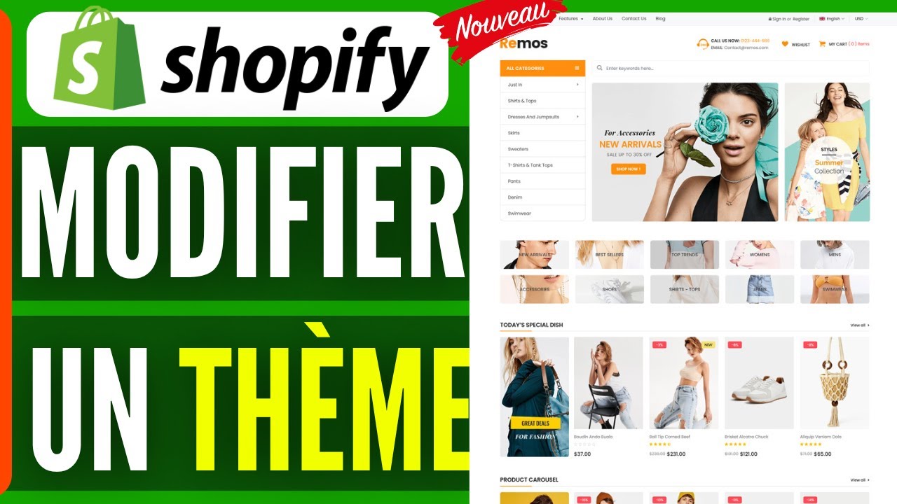 Comment Modifier Un Theme Sur Shopify ( En 2025 ) - YouTube