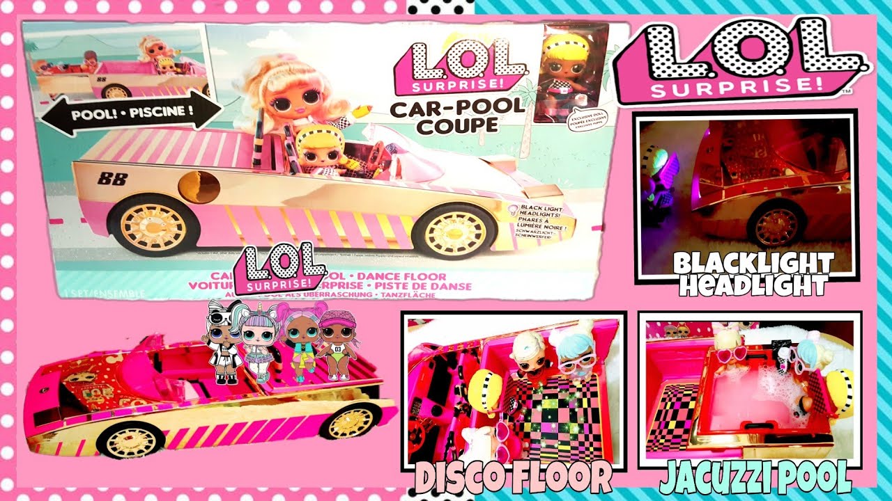 LOL Surprise Car Pool Coupe with Exclusive Doll - Unboxing, Review and ...