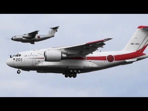 【HD】 XC-2、C-1編隊ローパス '10/2/17 JASDF XC-2 , Low Pass with C-1 Feb.17.2010 ...