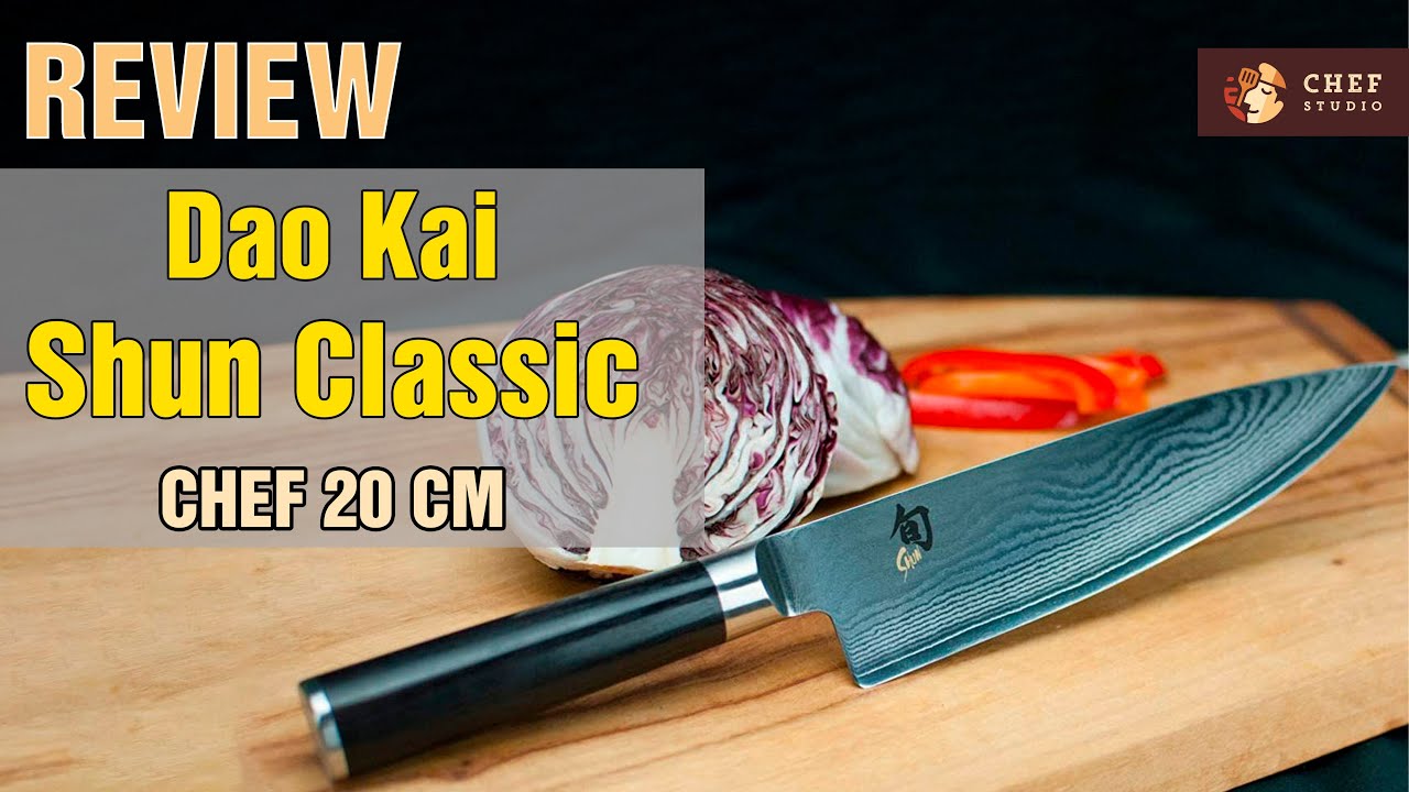 Dao Chef 20 cm DM-0706 - Dòng KAI Shun Classic - YouTube