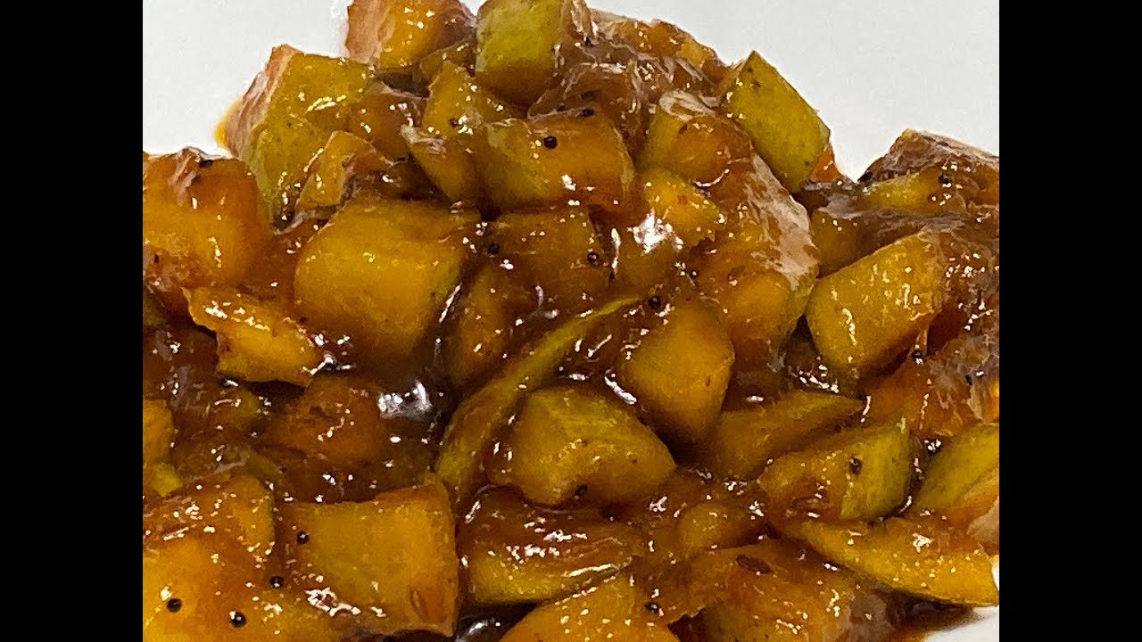 Mango Pachadi Recipe | South Indian Mangai Vellam Pachadi | Mango ...