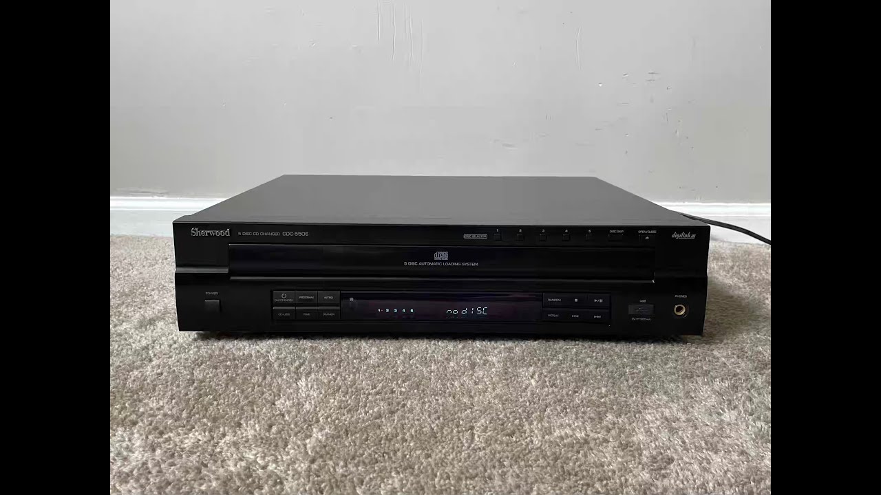 Sherwood CDC-5506 5 Compact Disc CD Player Changer - YouTube