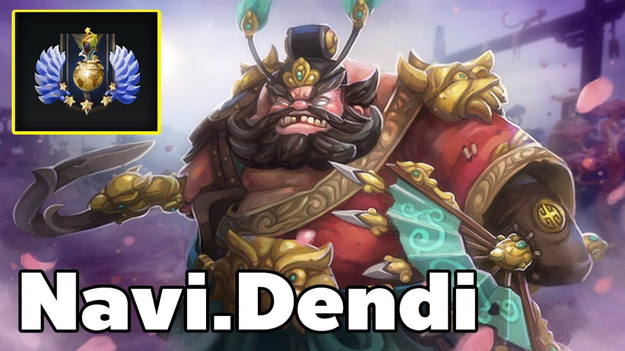 Navi Dendi Pudge Pro Dota 2 Gameplay - YouTube