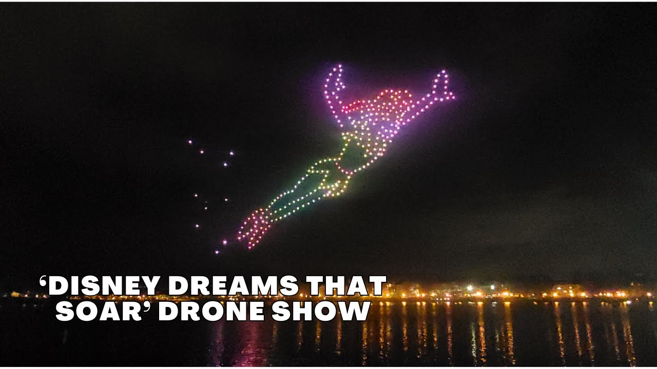 Disney Dreams That Soar drone show | Disney Springs | Debut (Full Show ...
