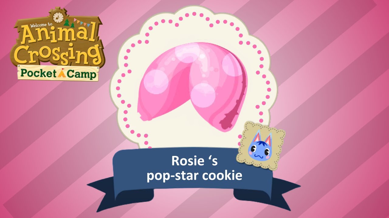Rosie's pop star Cookie 🥠 - Animal Crossing Pocket Camp - YouTube