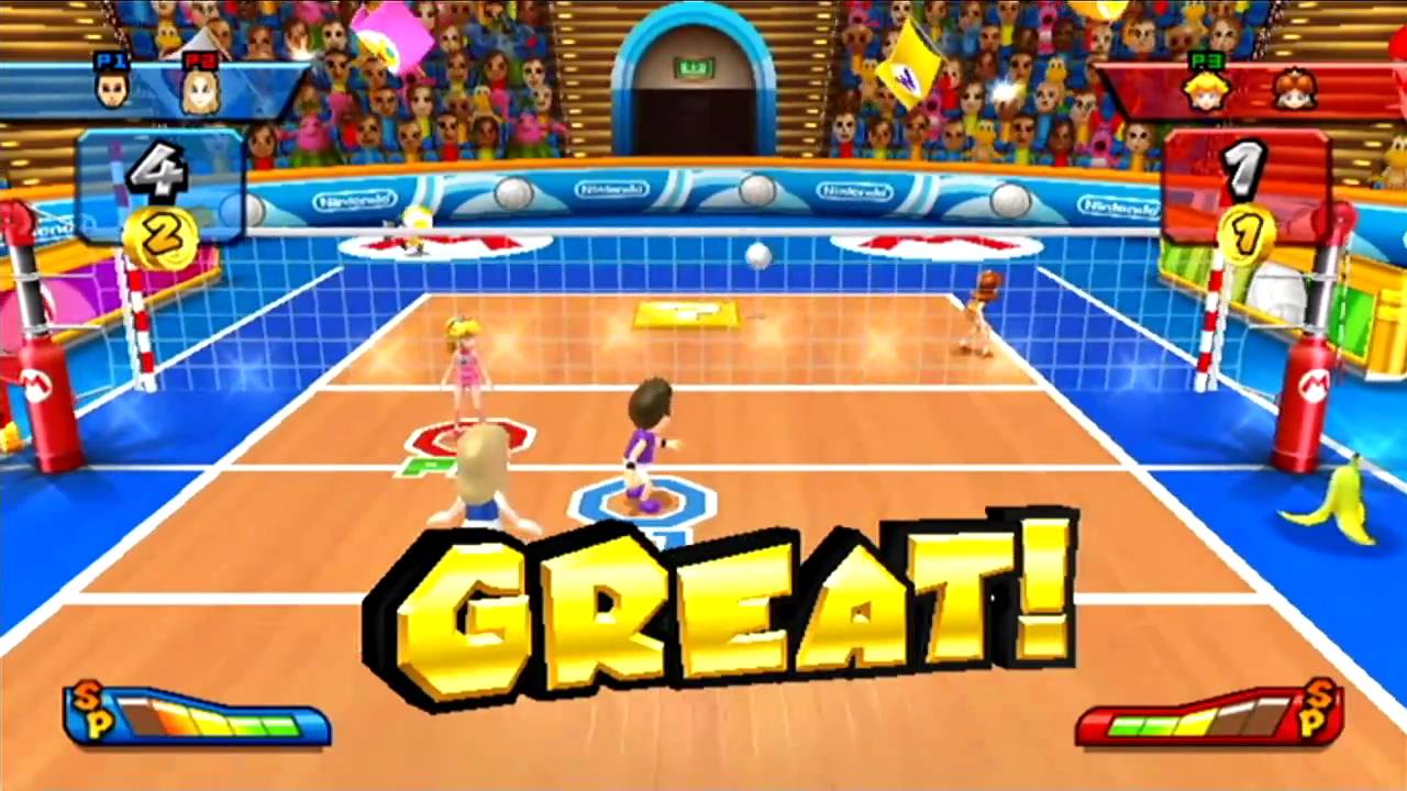 Mario Sports Mix Online! 2v2 Volleyball (Dazran303 & Megan) - YouTube