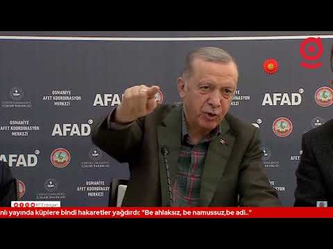 AKP'li Erdoğan canlı yayında küplere bindi hakaretler yağdırdı: \