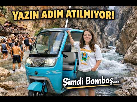 550 Bin Kişinin Geldiği Saklıkent Şimdi Bomboş!😳| Tuktukla Kanyon Turu | Empty Saklıkent Canyon