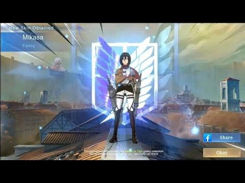 1st 10x draws guaranteed skin | MLBB | AOT COLLAB | FREE TOKEN | DRAW ...