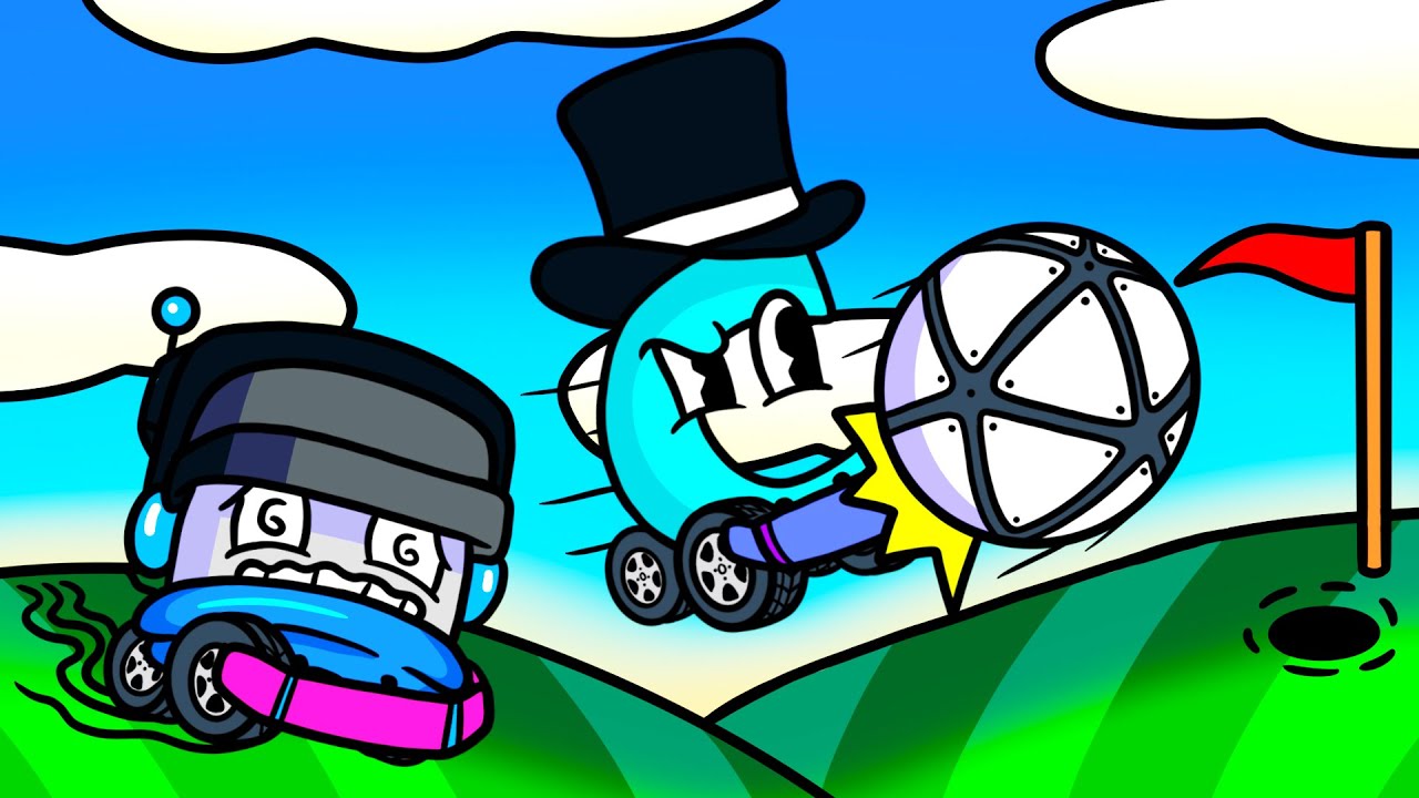 We Play Golf with Insane Rocket Cars and Break Down Emotionally in ...