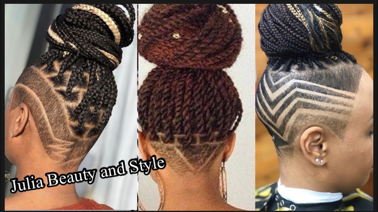 💜🦋💜 50 Badass Braids with Shaved Sides for Black Women 😍 |Julia Beauty ...