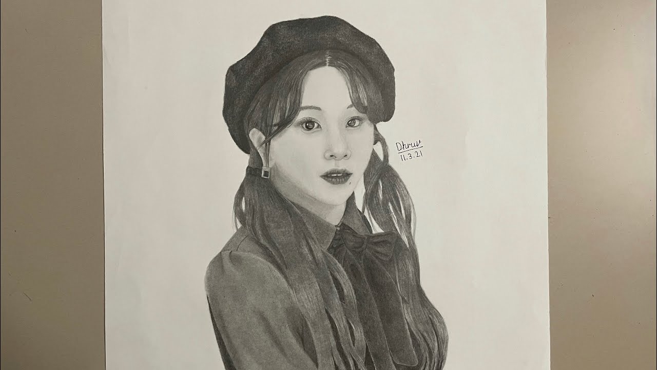 Drawing Son Chaeyoung from TWICE - YouTube