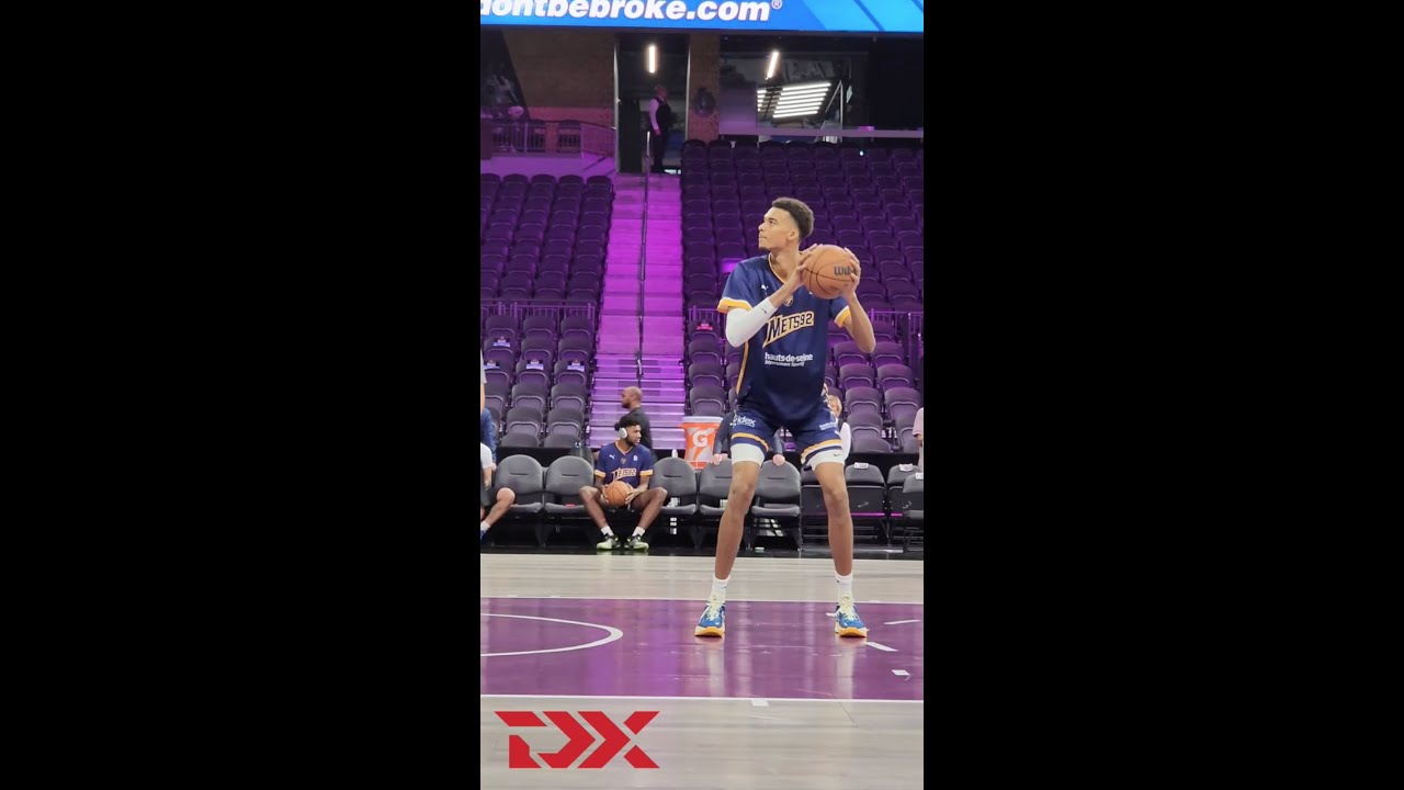 Victor Wembanyama's Pregame Shooting Routine - YouTube