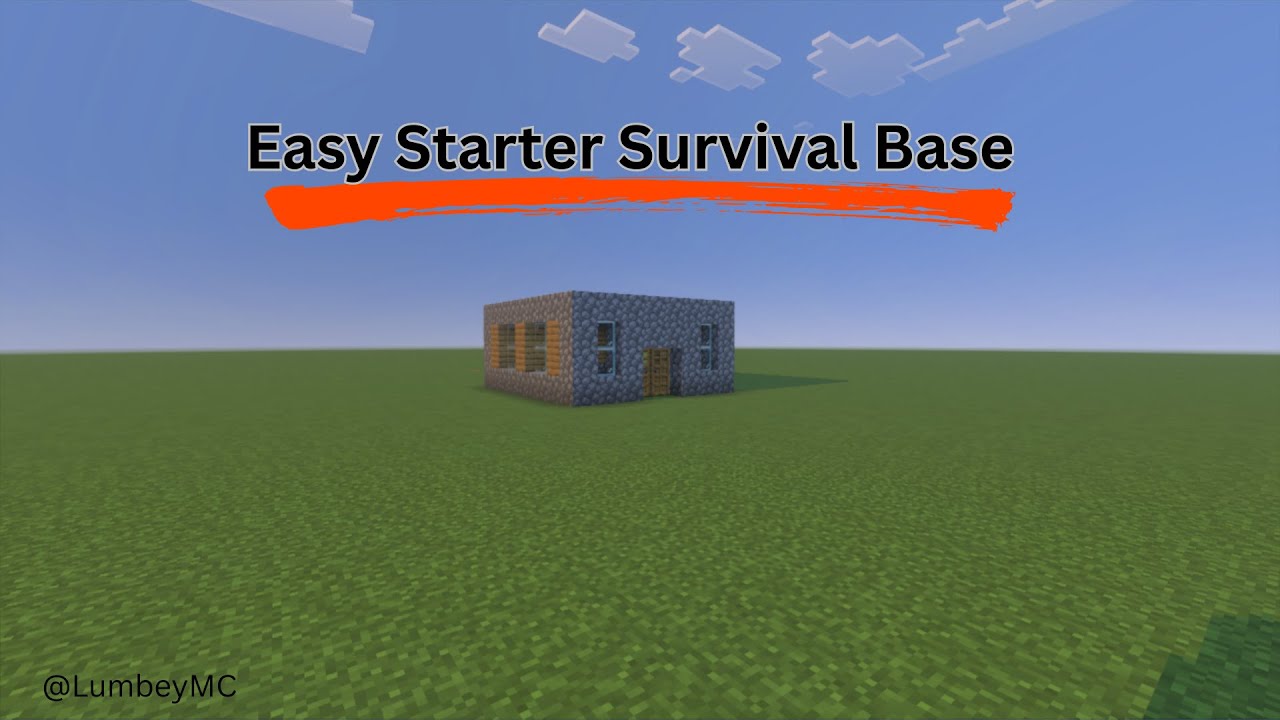 Easy Starter Survival Base - YouTube
