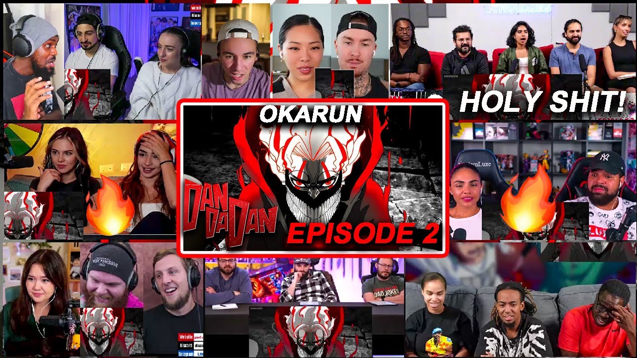 OMG! Okarun Transformation!!🤯 DanDaDan Episode 2 MEGA Reaction Mashup ...