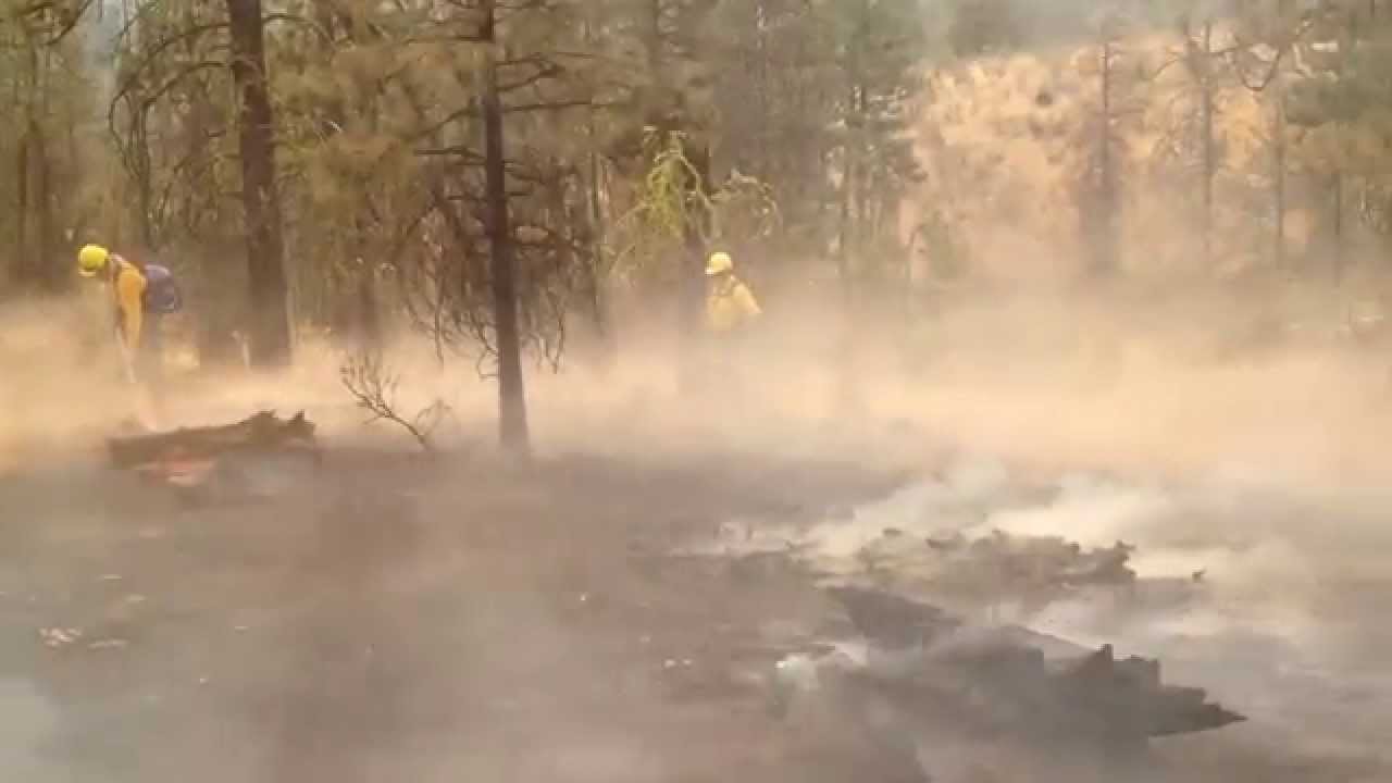 Digging a fireline - YouTube