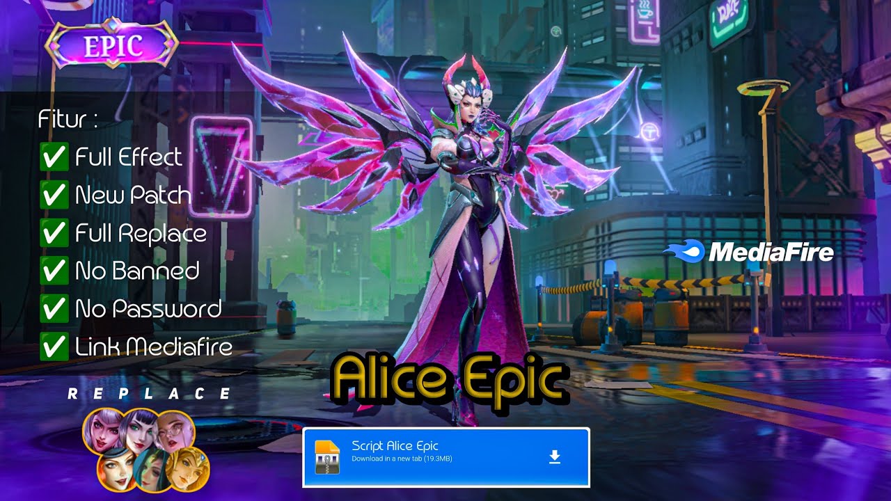 Script Skin Alice Epic No Password‼️Premium Skin New Patch - YouTube
