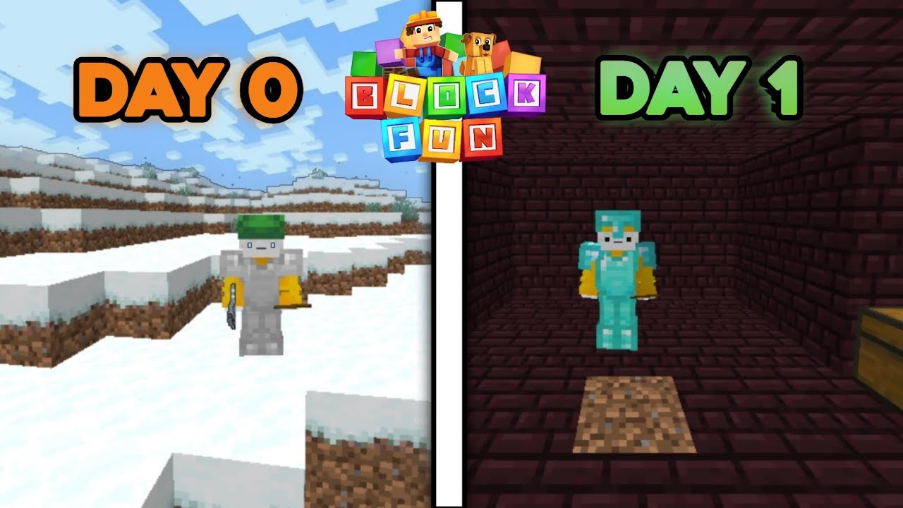 How I become the deadliest player of this Minecraft server || block fun ...