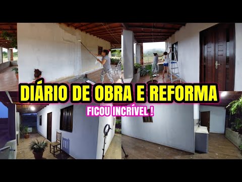 🏡 VLOG DIÁRIO DE OBRA E REFORMA: Incrível o antes e o depois.💞 selador ...