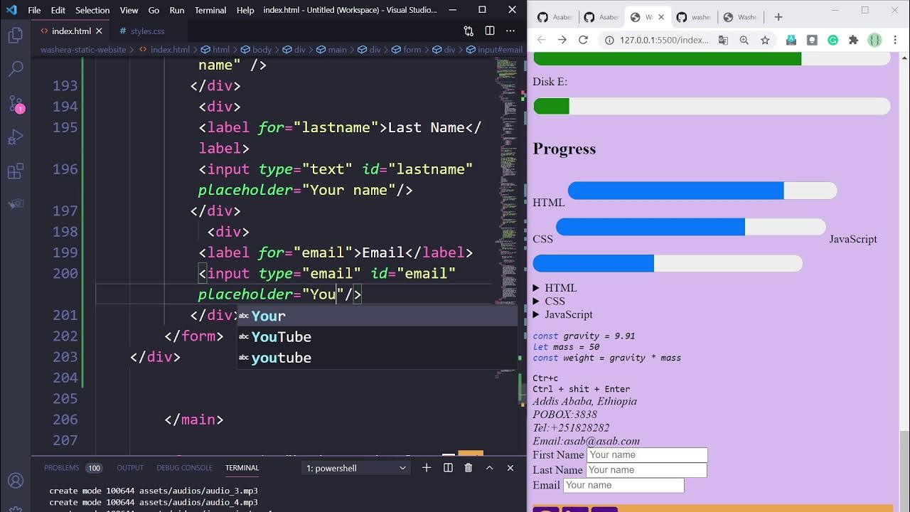 HTML in Amharic :18 - HTML Form - YouTube