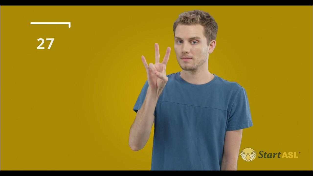 Cardinal Numbers 21-30 | Start ASL - YouTube