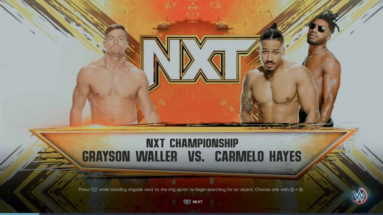 NXT Spring Breakin' 2023 Carmelo Hayes w/ Trick Williams vs Grayson ...