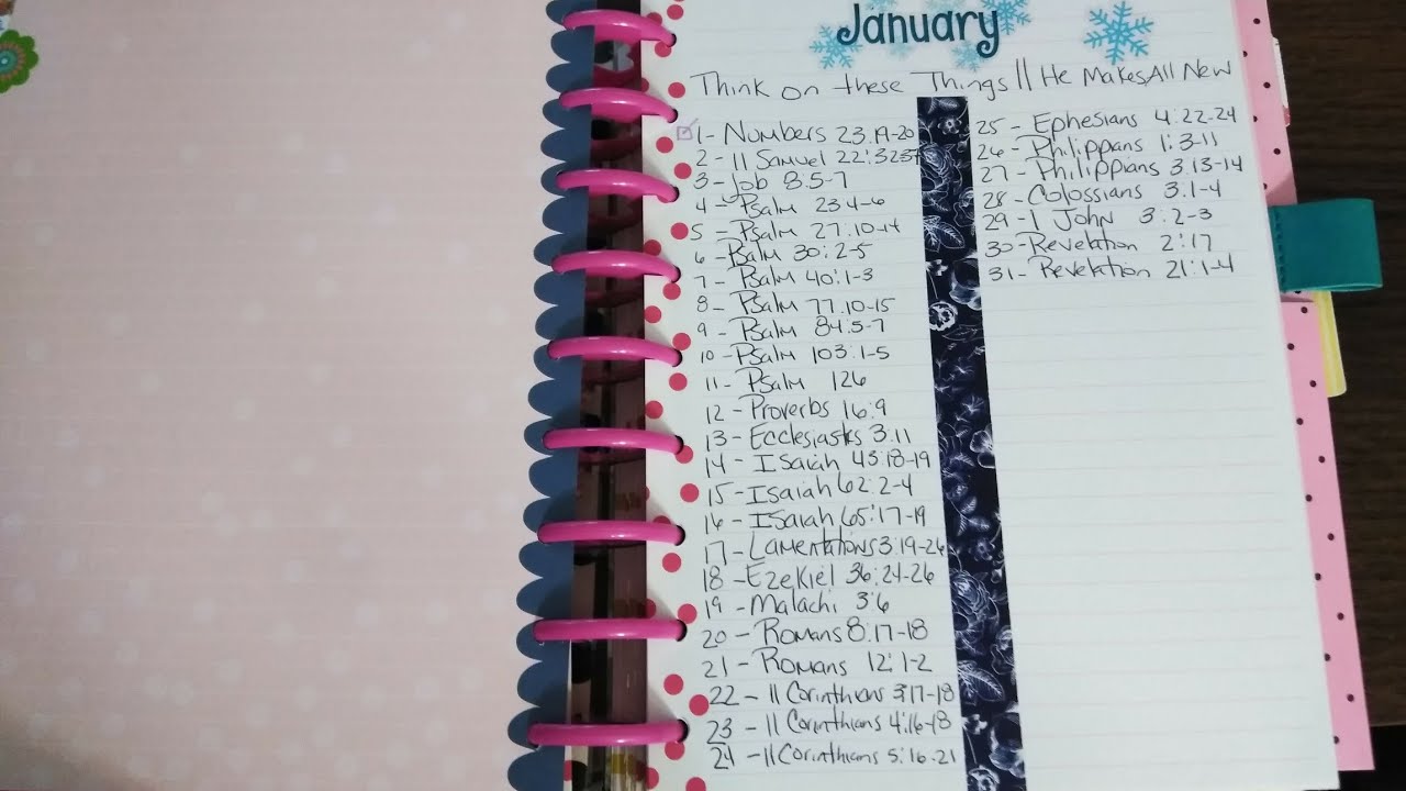 Day 1: Daily Scripture Writing January 2019 - YouTube