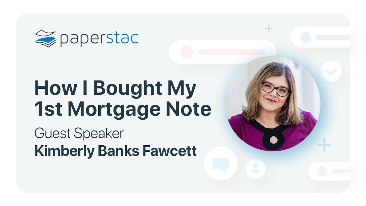 My First Mortgage Note Purchase - Kimberly Banks Fawcett - YouTube