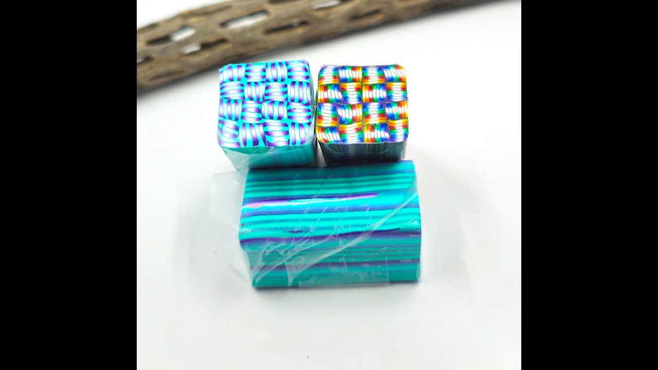 Polymer Clay "Rainbow Weave" Tutorial - YouTube