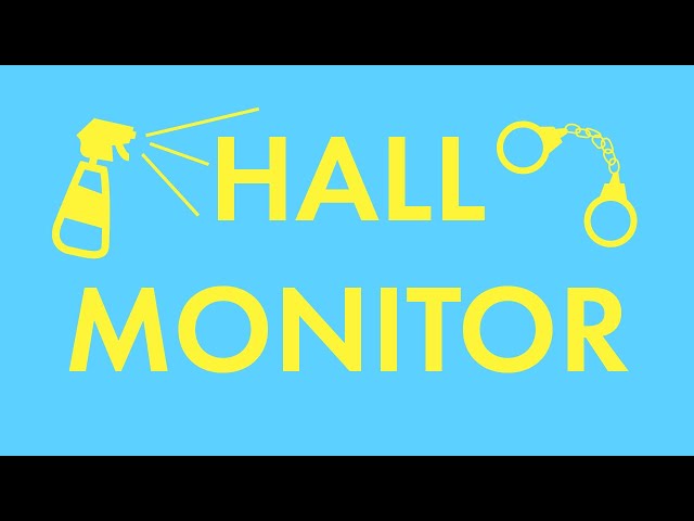 Hall Monitor Sign Hall Monitors Record Release Show 08 03 2017