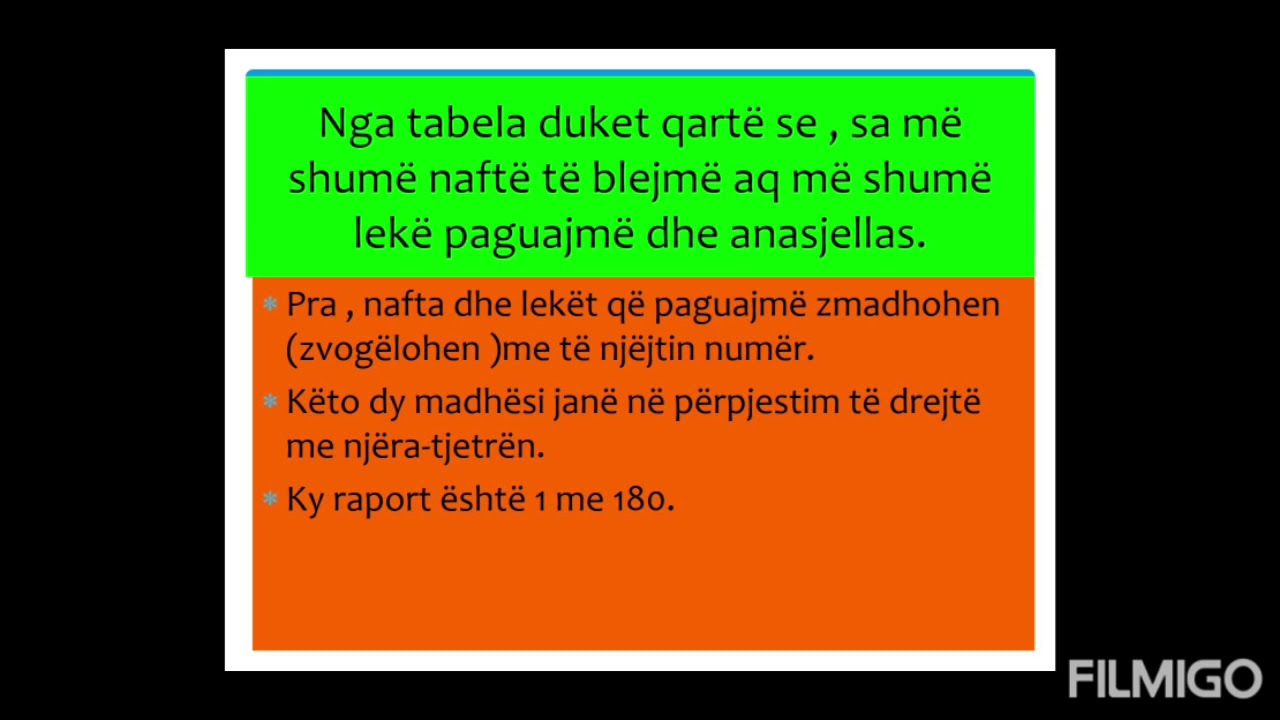 PËRPJESTIMI - MATEMATIKË 6 - YouTube